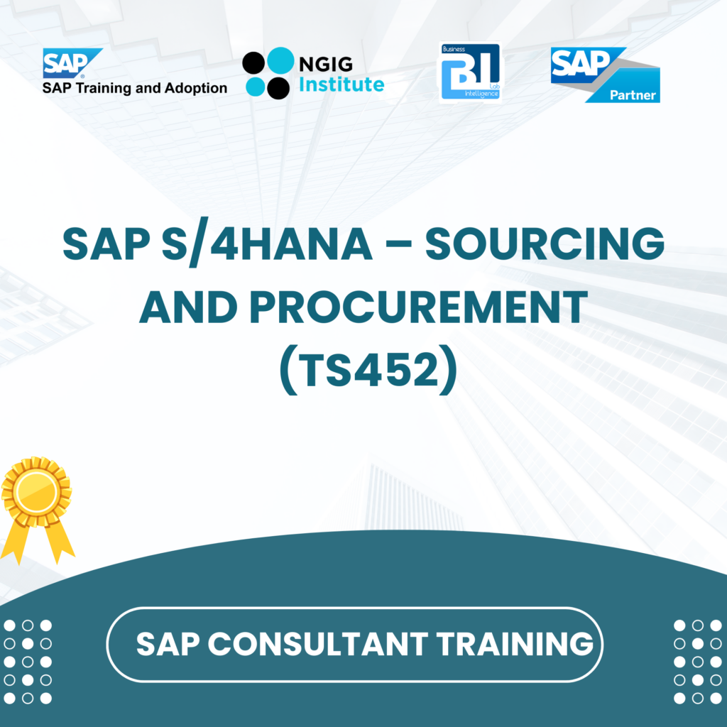 TS452 - SAP S/4HANA – Sourcing and Procurement, SAP Consultant Training ...